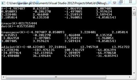 matrix library in c aigloballab