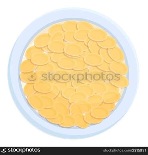 Cereal Breakfast Icon Cartoon Vector Milk Bowl Meal Box Cereal