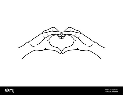 Icon Hands Heart Stock Vector Images Alamy