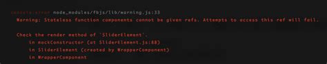 warning stateless function components cannot be given refs · issue