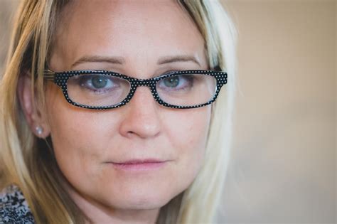 Premium Photo Close Up Portrait Of Woman Wearing Eyeglasses