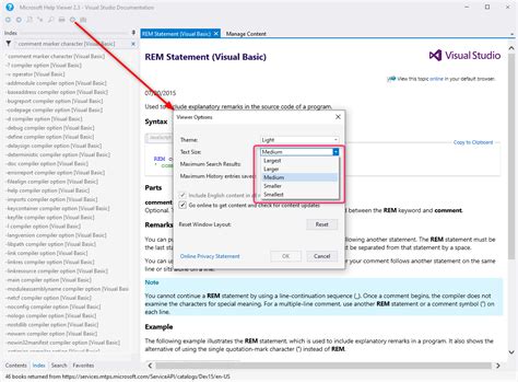 set general text size option in winforms webbrowser control