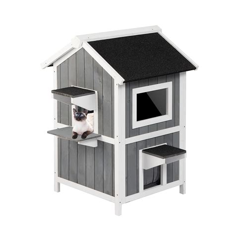 Buy Phupaw Outdoor Cat House Wooden Cat Shelters For Outside With