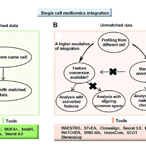choice and workflow of integrating single cell multi omics data a