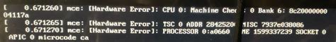 mce [hardware error] cpu 0 machine check 0 bank 6 proxmox