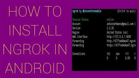 how to install or configure ngrok in termux 2020 installation of