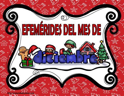 Estupendos Diseños De Las Efemérides Del Mes De Diciembre En Blanco Y