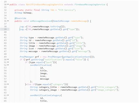 notiffirebasemessagingservice fatal exception java lang
