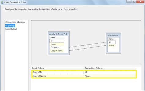 sql bi and data analytics solutions ssis error column name cannot