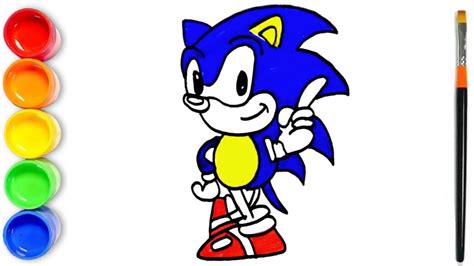How To Draw Sonic Sonic Drawing Draw Classic Sonic Youtube