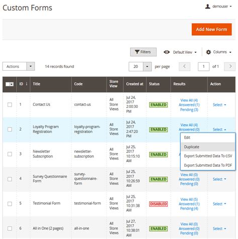 guide for custom form for magento 2 [amasty extensions faq]