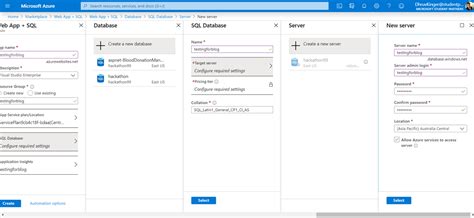 creating an azure web app and enabling security authentication