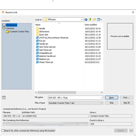 how to remove unresolved links autodesk community
