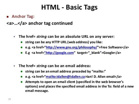 lecture 2 introduction to html
