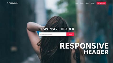 flexbox responsive website header design using html and flexbox latest