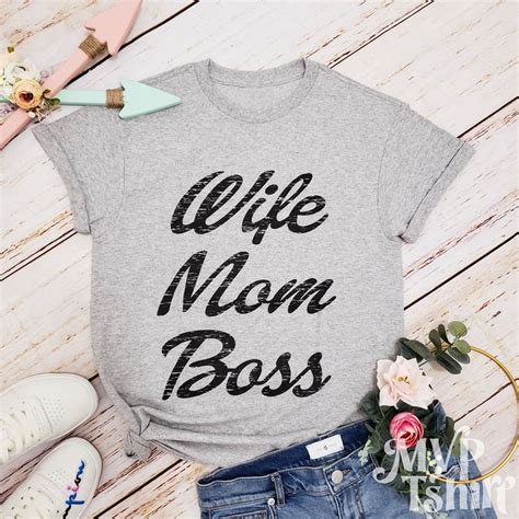 Wife Mom Boss Shirt Bless Mom Shirt Mom Boss Shirt Momlife Etsy
