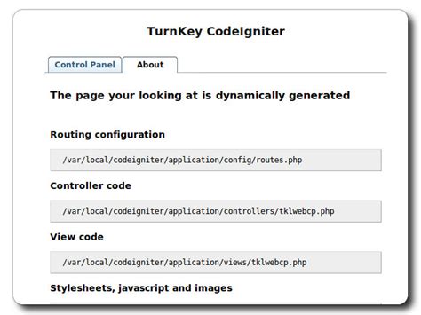codeigniter about turnkey gnu linux