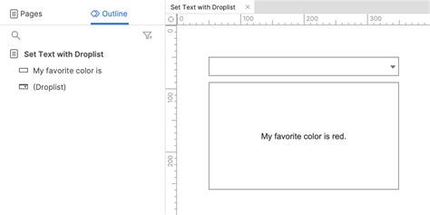 set text with droplist tutorial · axure docs