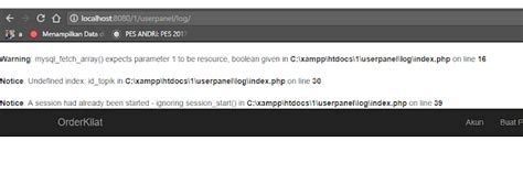 cara mengatasi php error undefined index mysql fetch array notice a