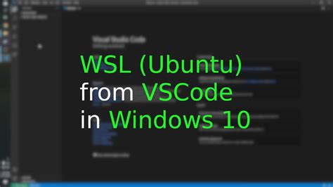 configure vs code to use wsl youtube