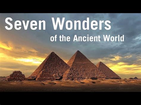 Seven Wonders Of The Ancient World D… English Esl Video Lessons