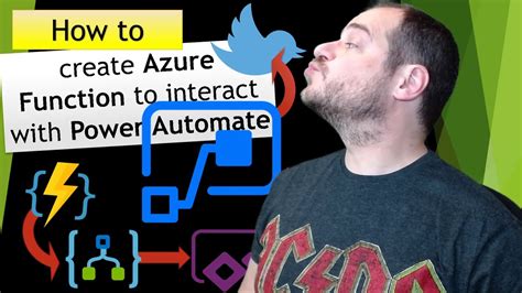 how to create azure function to interact with power automate