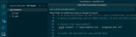 using vs code with cml cdsw runtimes cloudera community 324897