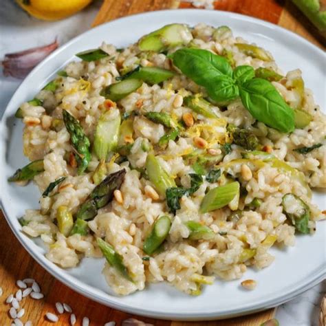 Risotto Mit Grünem Spargel Einfaches Spargelrisotto Rezept
