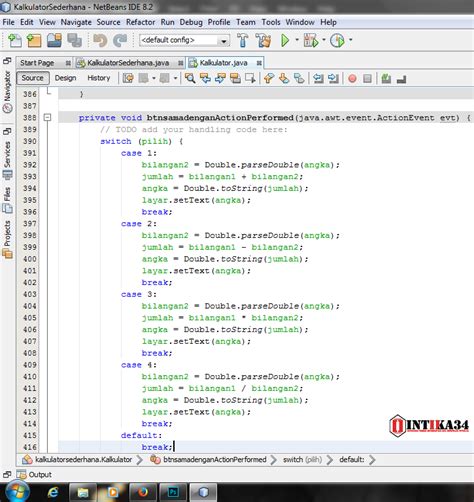 aplikasi kalkulator java belajar pemrograman java membuat kalkulator
