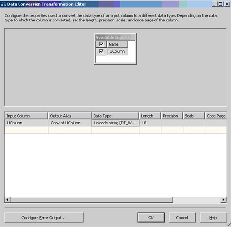 sql server techniques ssis conversion from unicode to non
