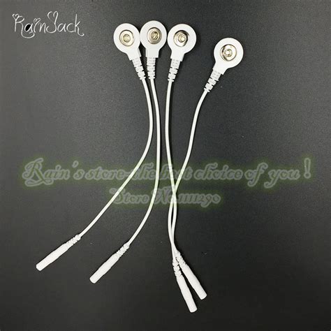 4 Pcs Electro Sex Kit Body Massager Button Electric Shock Wire Diy