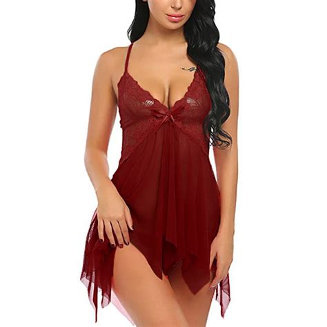 New Summer Laces Sleepwear Womens Lace Nightdress Night Gowns Sexy