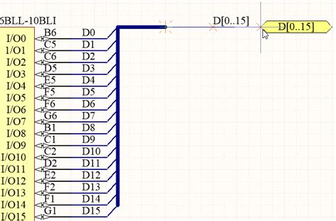 working with a bus object on a schematic sheet in altium designer