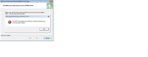 solved error in anyconnect client installation cisco community