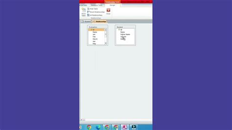 how to create relationship between two tables in ms access learn