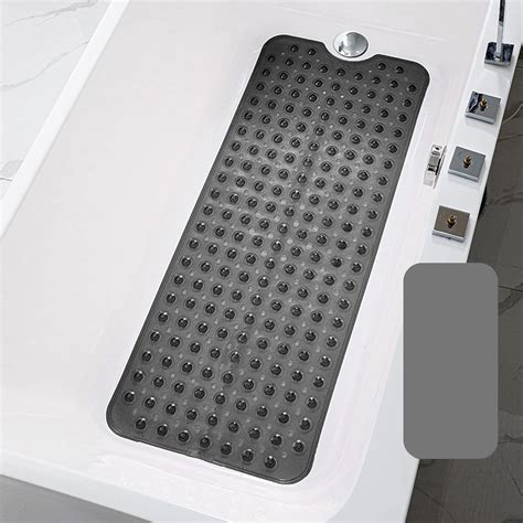 Zeno Bath Mat Non Slip Anti Mould 100x40cm Extra Large Shower Mats
