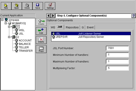 the following tables explains the fields available on the jolt server