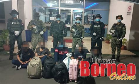 Lima Pti Masuk Secara Haram Berjaya Ditahan Utusan Borneo Online