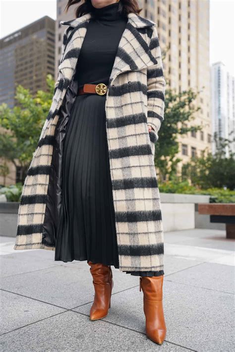 40 Womens Plaid Coats Youll Love This Season Outfit Tips A