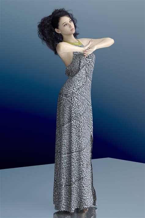 Glittered Gown 3d Render Renderhub Gallery
