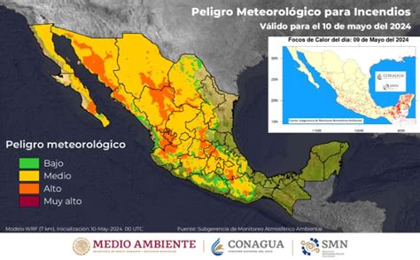 ¿cuántos Incendios Forestales Hay En México Hoy 10 De Mayo 24 Estados