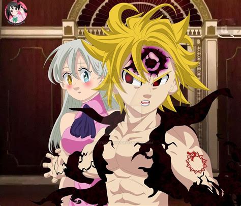 Nanatsu No Taizai Meliodas Y Elizabeth By Mattcoloring On Deviantart