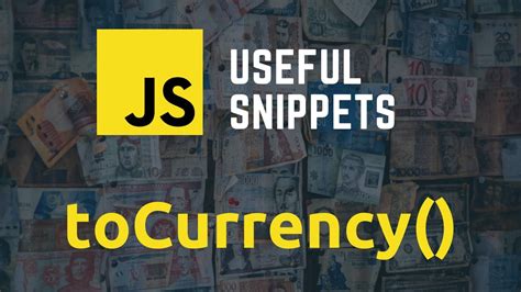 convert numbers into any currency format in javascript youtube