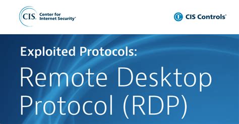 exploited protocols remote desktop protocol rdp