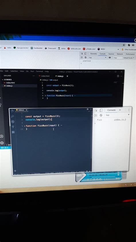 console says undefined r learnjavascript