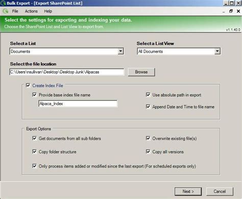 sharepoint list bulk export bamboo solutions web parts