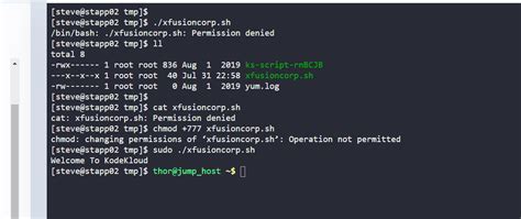 perm task in engineer kodekloud what`s wrong kodekloud devops