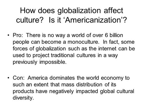 Negative Impacts Of Globalization On Culture Innovativelinda