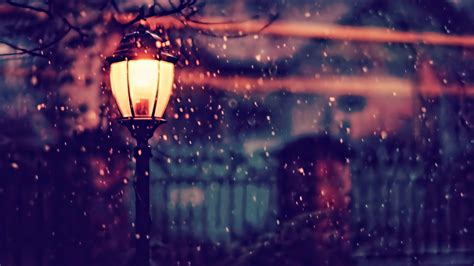 Desktop Wallpaper Street Light Lamp Night 4k Hd Image Picture