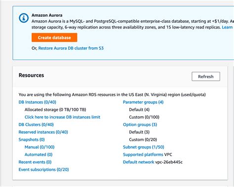 how to create mysql database with aws rds thedbadmin